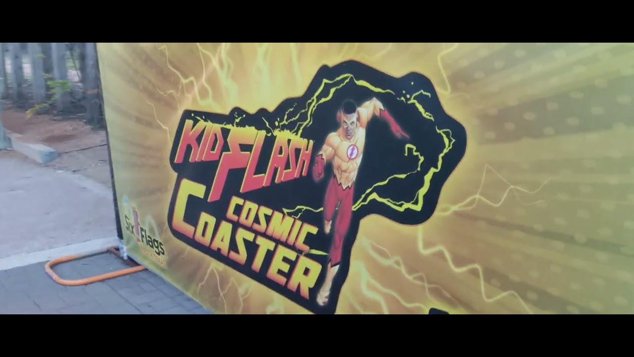 Kid Flash Cosmic Coaster Coming Soon to Six Flags Over Texas - YouTube