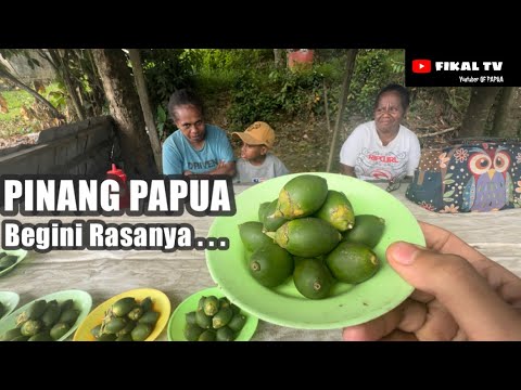 🔴 MAKAN BUAH PINANG ASLI PAPUA | BIBIR MERAH GIGI KUAT - YouTube