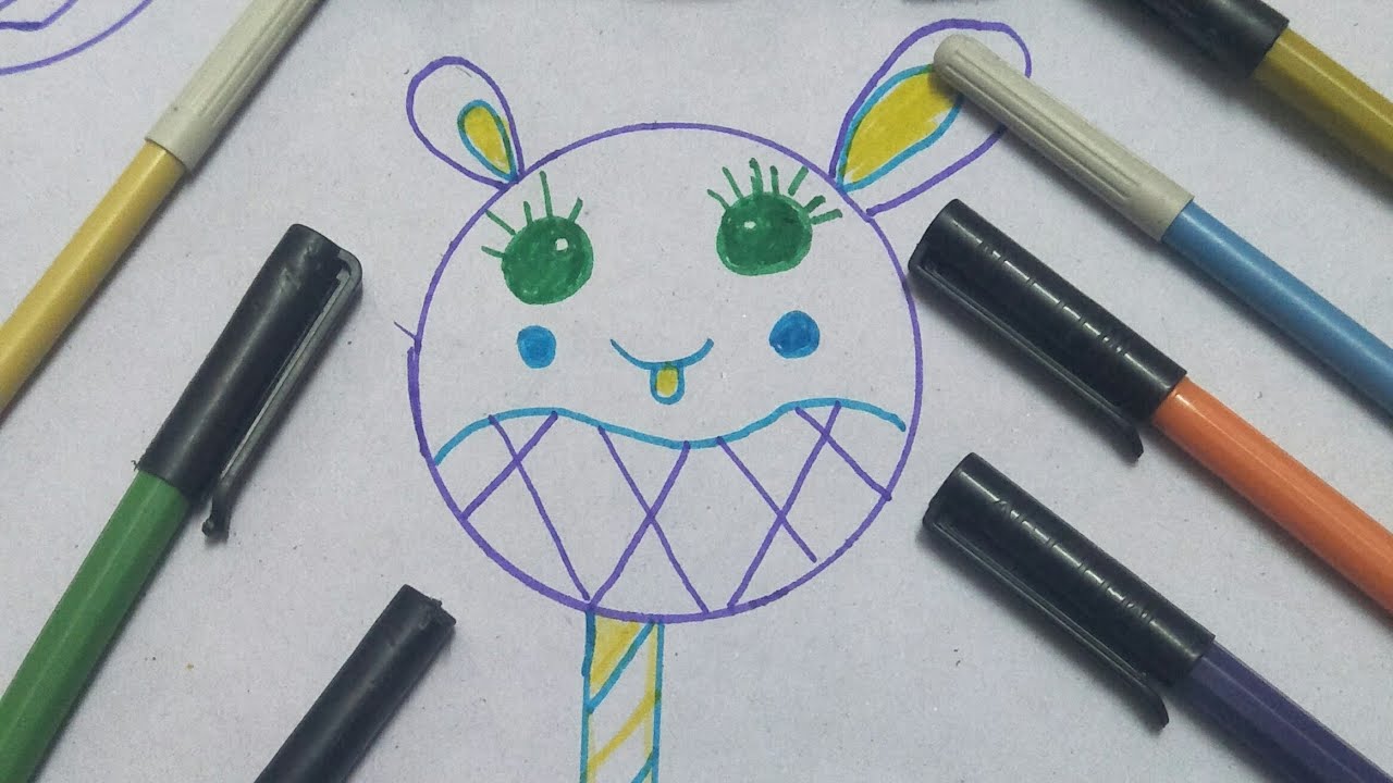 easyest cake pop drawing - YouTube