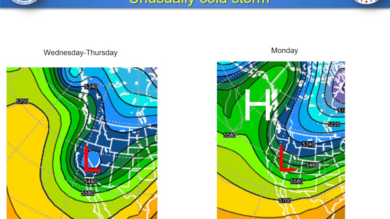 Cold storm with low snow levels - NWS San Diego - YouTube