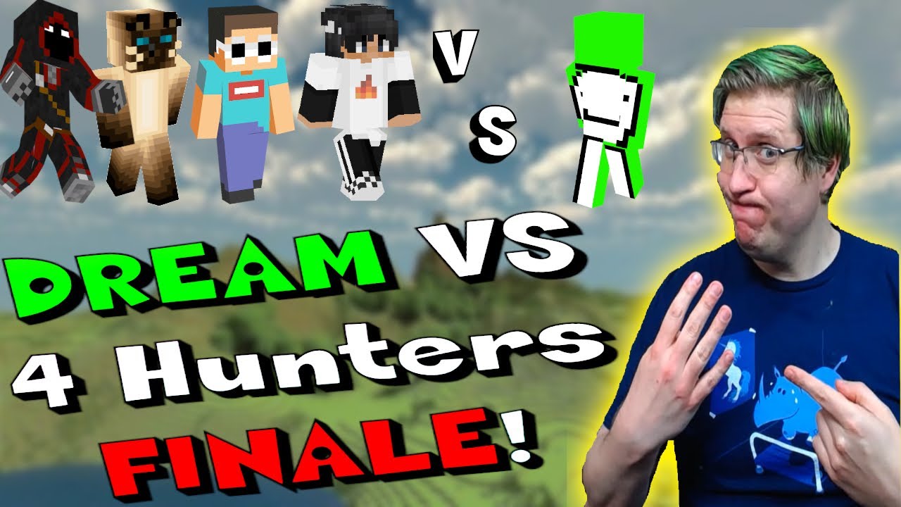 Minecraft Manhunt Melee! Reacting to Minecraft Speedrunner VS 4 Hunters ...