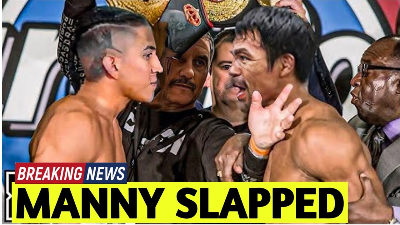 SHOCKING BRAUL ERUPTS As MARIO SLAPS MANNY on stage during FIRST FACE ...