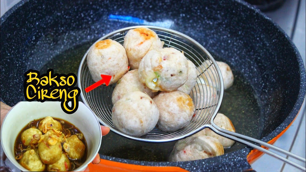 Bakso Cireng Isi Cocok Untuk Cemilan Selama #DirumahAja - YouTube