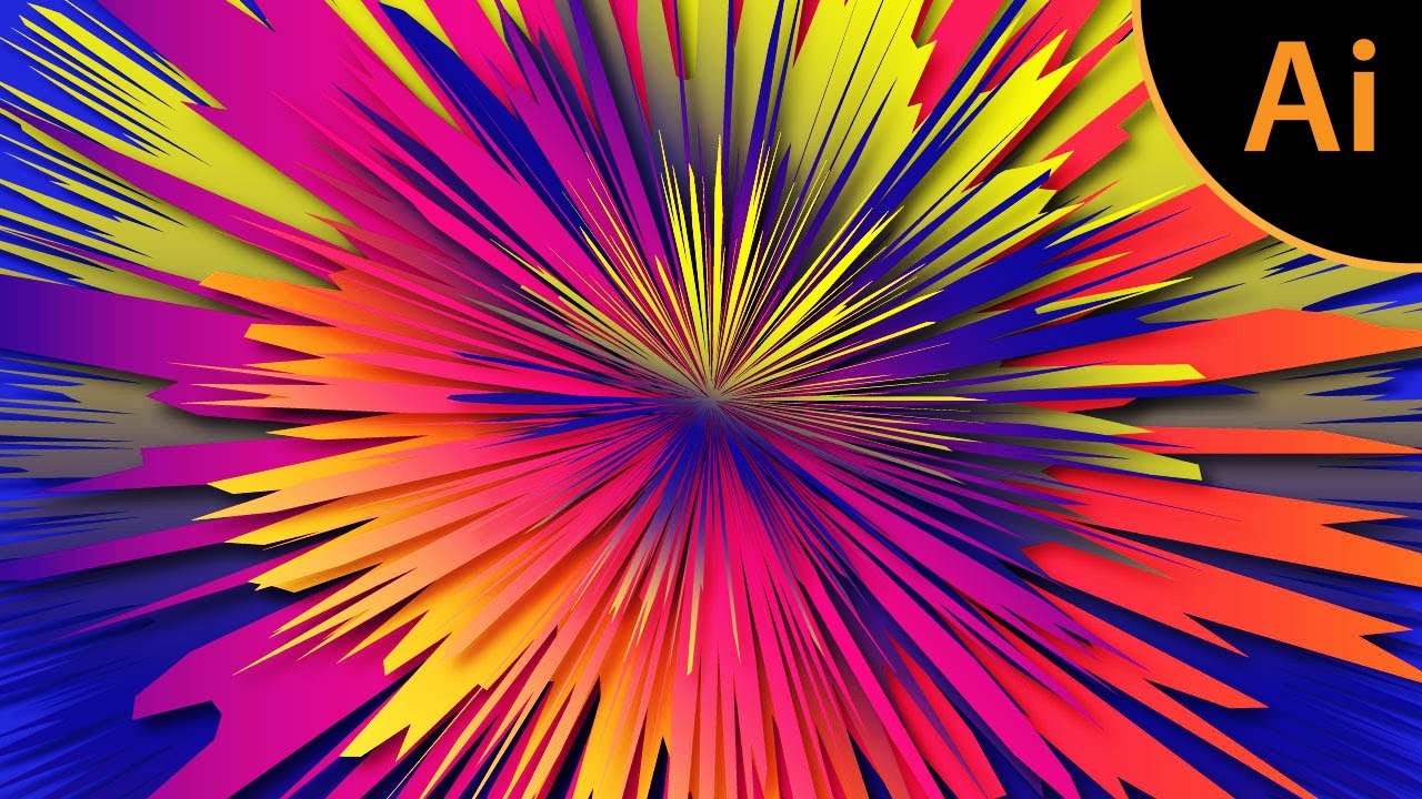 How to create colorful background in Adobe Illustrator - YouTube
