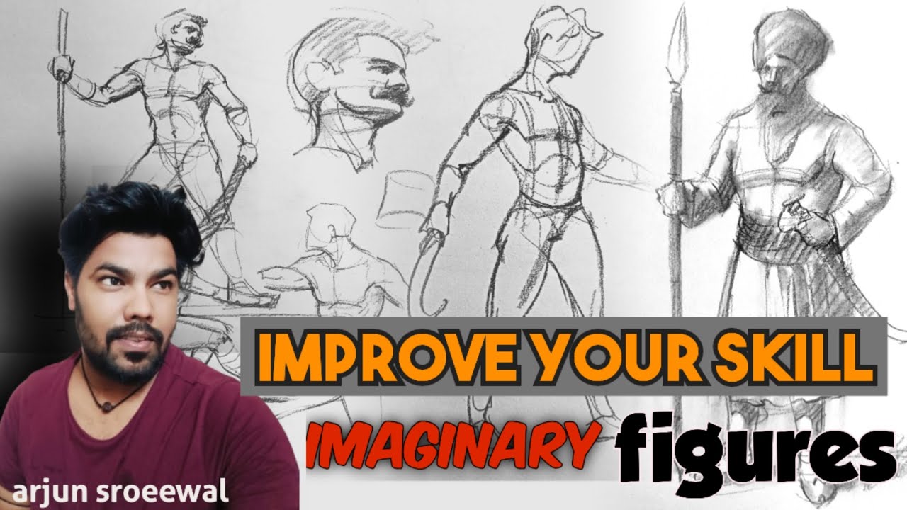 improve your skill || imaginary figure drawing || figure drawing ...