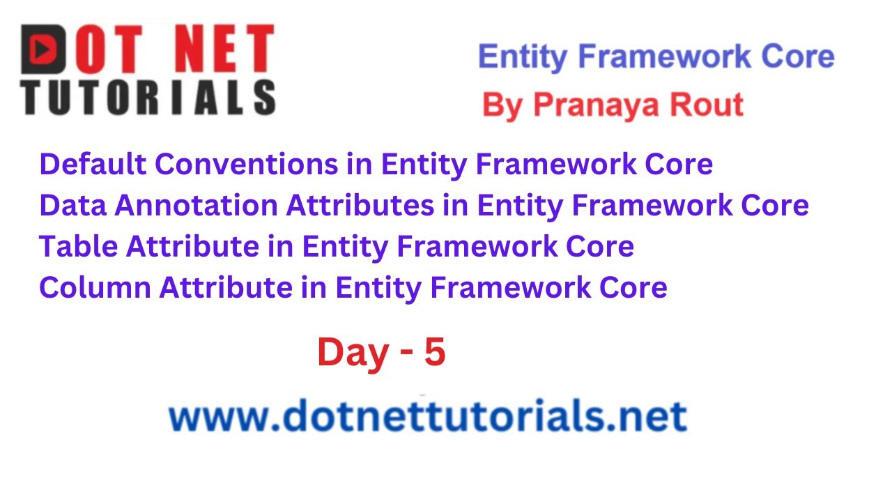 Data Annotation Attributes In Entity Framework Core Day 5 Entity