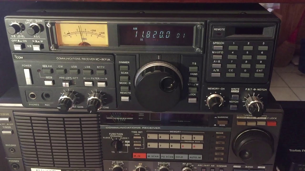 Radio Saudi 11820 kHz ICOM IC-R71A - YouTube