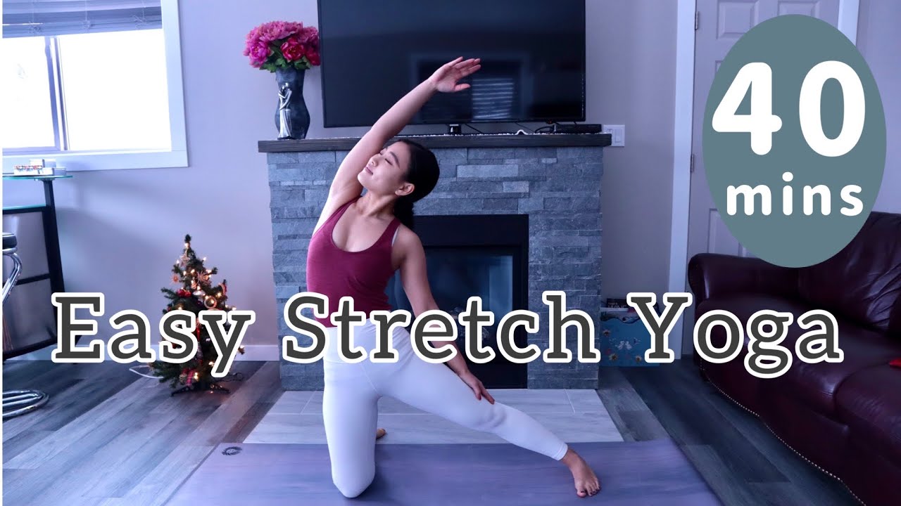 【💜1】Easy Stretch Yoga - YouTube