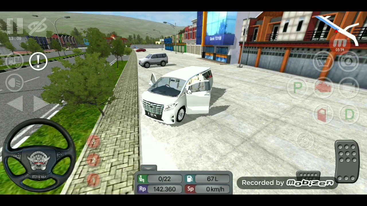 BUSSID MOD Alphart stir kanan - YouTube