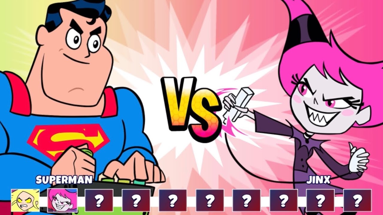 Teen Titans Go Jump Jousts 2 Superman vs Jinx Who’s Better Fighter ...