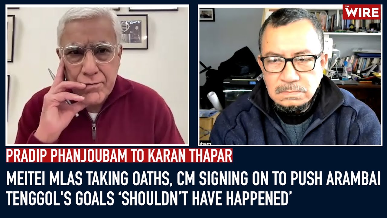 Meitei MLAs Taking Oaths, CM Signing On to Push Arambai Tenggol's Goals ...