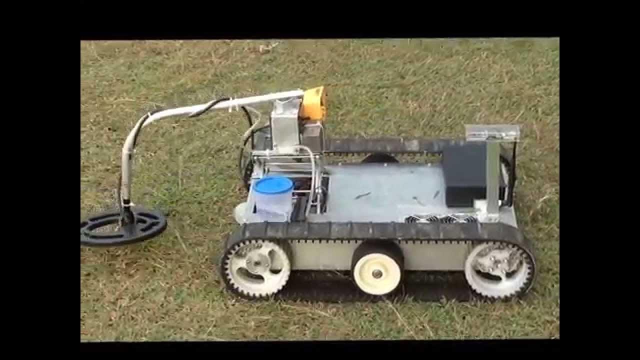 Mine Detecting Robot of University of Moratuwa and NERDC - YouTube