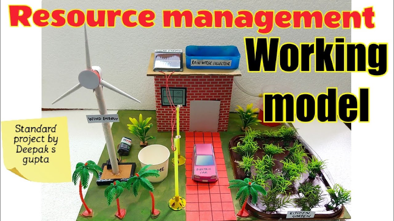 Resource management working model project /solar energy wind energy ...