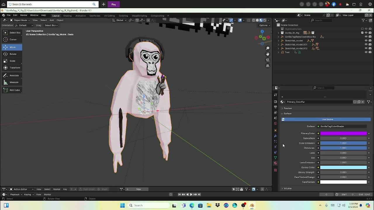 How To Make A Gtag Pfp From Blender Everything In Desc Youtube
