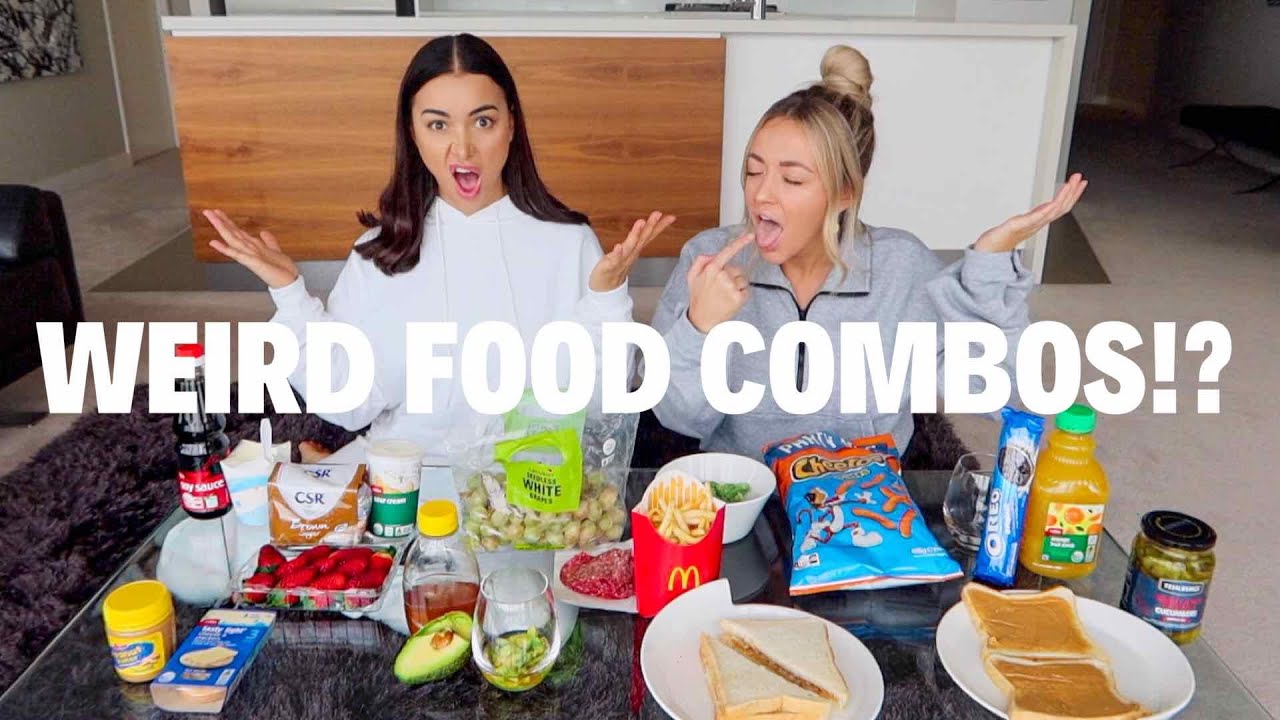 TASTING WEIRD FOOD COMBOS!? 🤔🥴😬 - YouTube