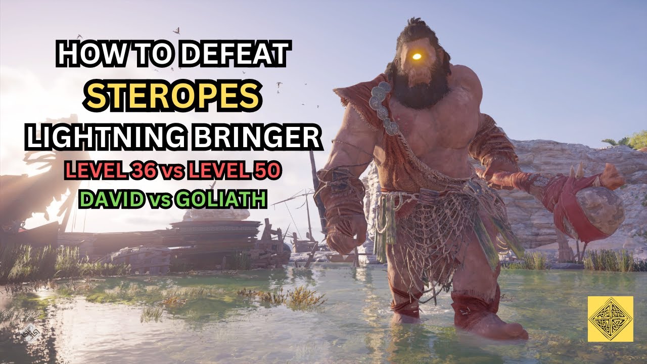 How to Defeat Giant Cyclops - STEROPES THE LIGHTNING BRINGER - Level 36 ...