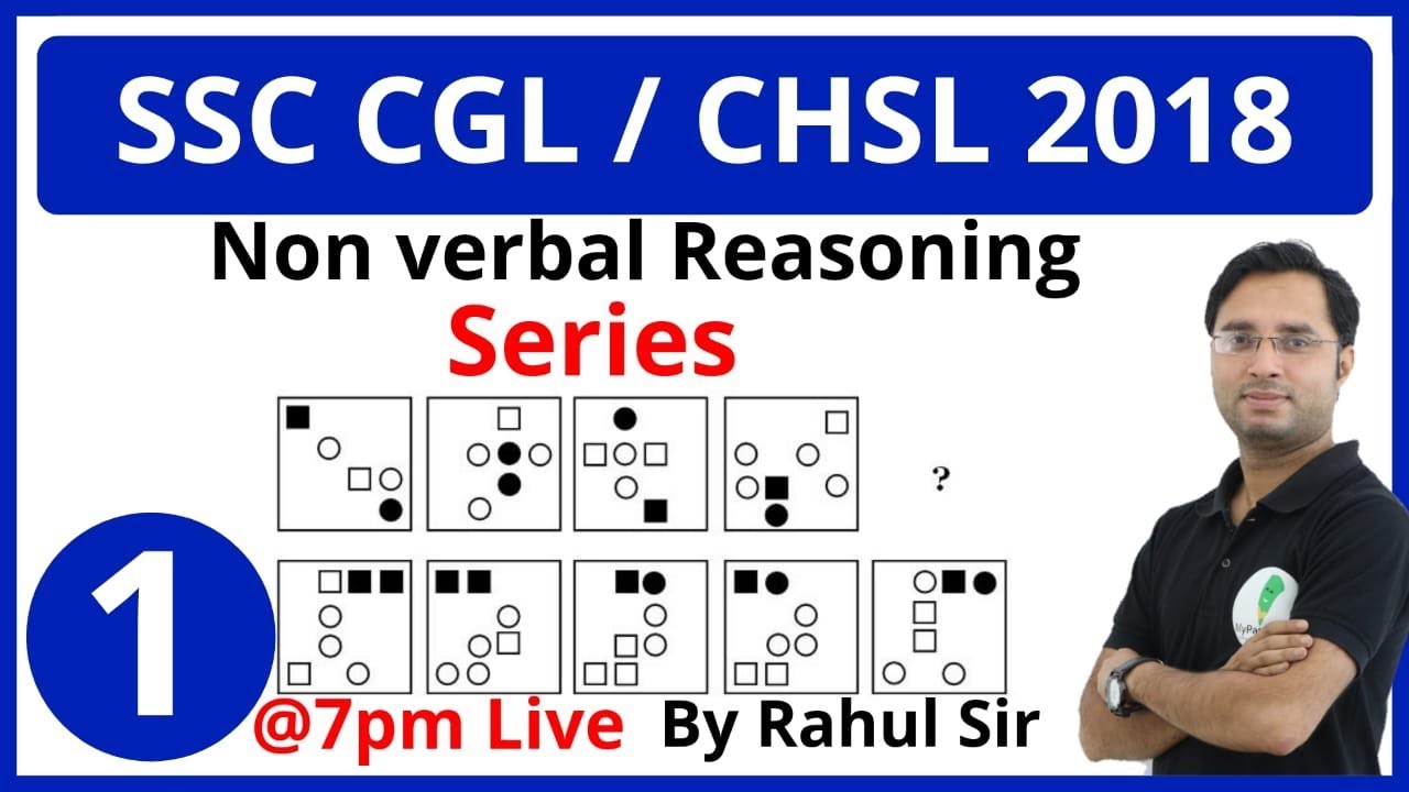 SSC CGL / CHSL Non verbal Reasoning Lecture-1 By RAHUL SIR (Series ...