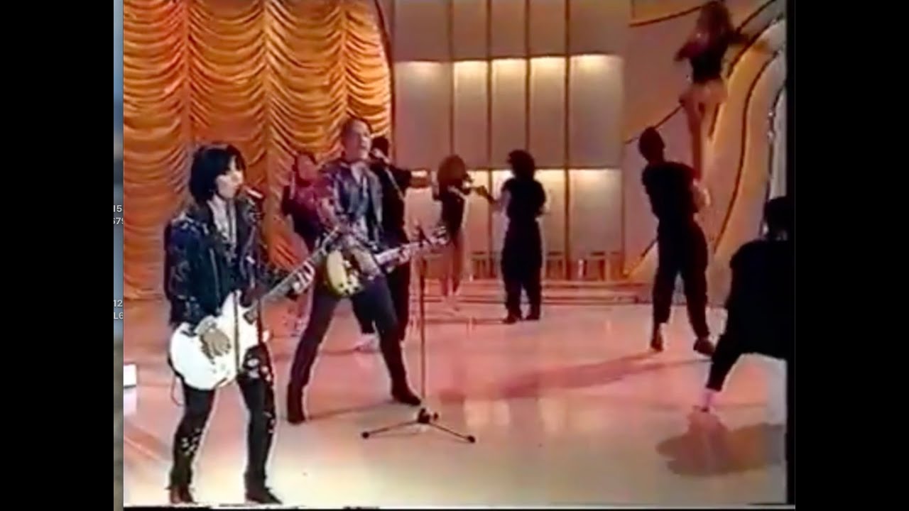 Tony Bruno playing guitar with Joan Jett, French TV show - YouTube