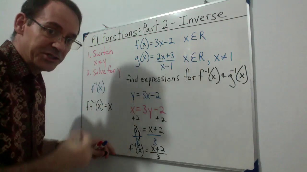 P1 Functions Part 2 Inverse - YouTube