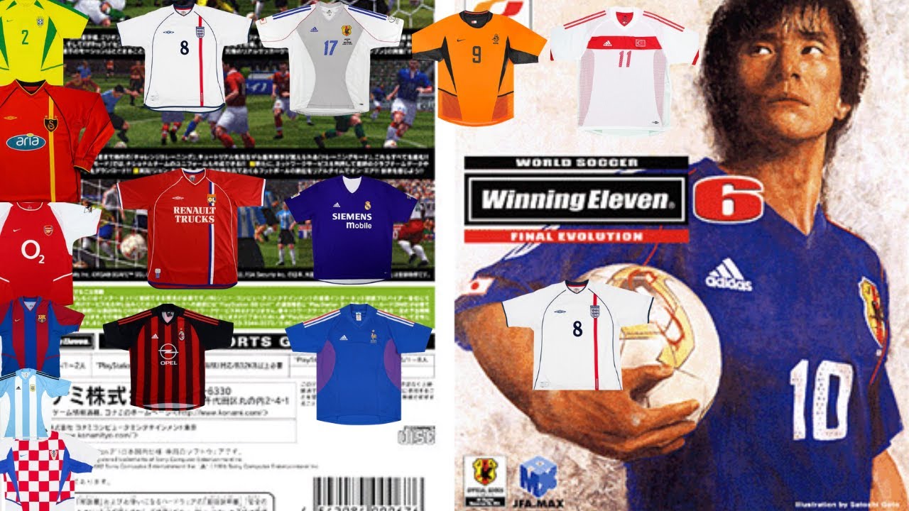 Winning Eleven 6 FE WEdoIT Patch Kits Showcase Season 2002 2003 - YouTube