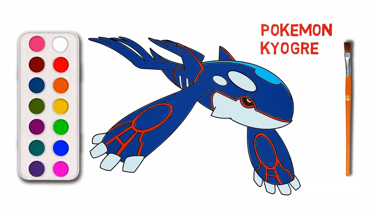 Vẽ Pokemon Kyogre | Top 10 Pokemon Mạnh Nhất | How to Draw Kyogre ...