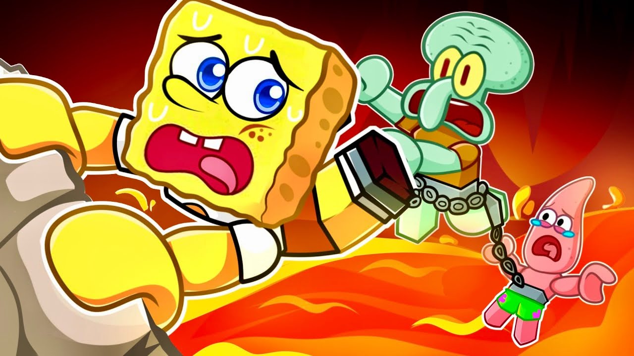 Spongebob Patrick & Squidward Are Chained Together (Roblox) - YouTube