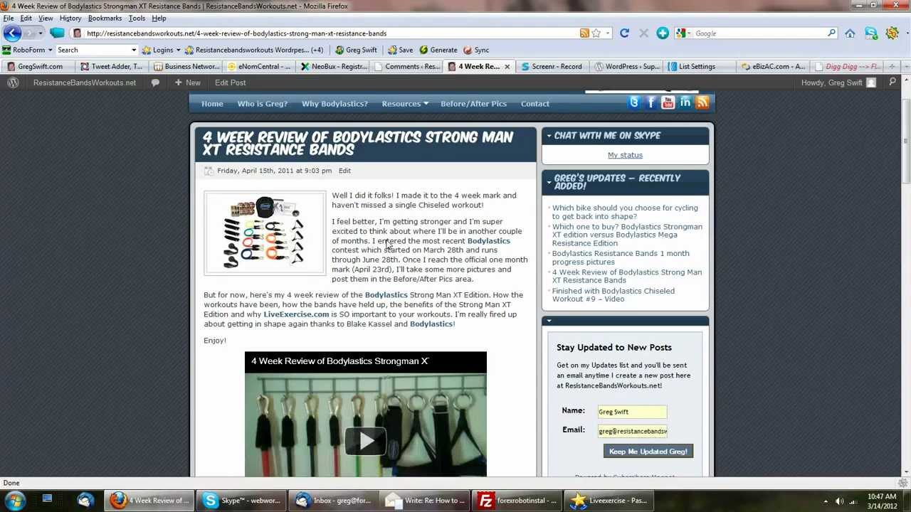 Where to find spreadsheets for Bodylastics Resistance Bands Workouts ...