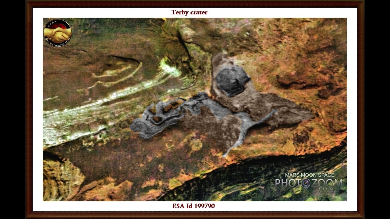 Devils tower and remnants of buildings on Mars - YouTube