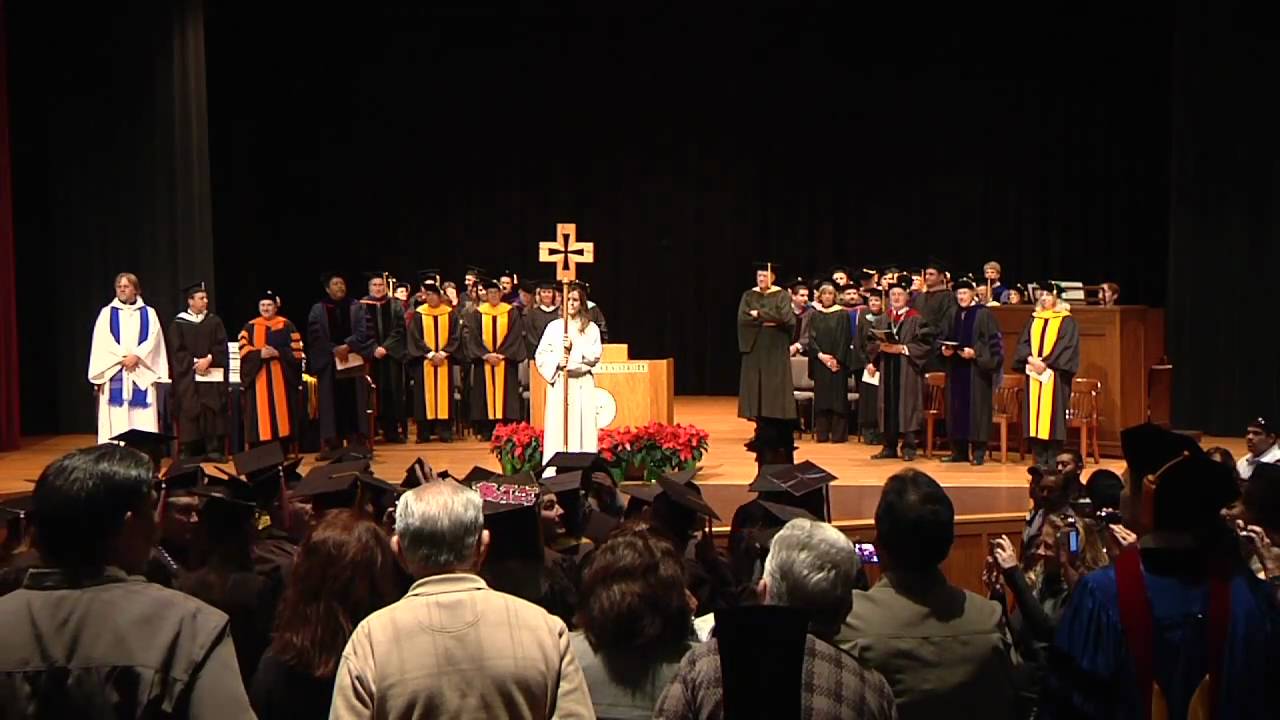 Commencement W10 Procession, Invocation, Introduction of Speaker - YouTube