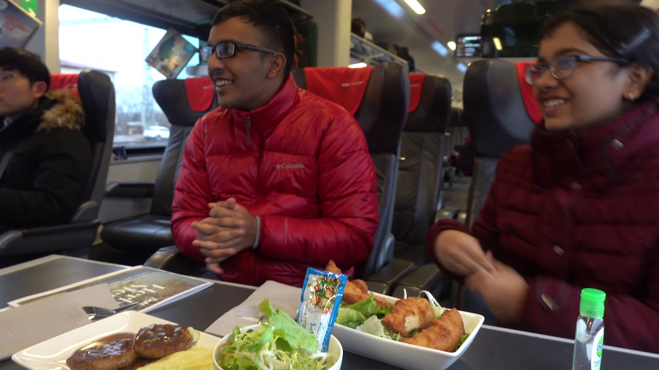 OBB Railjet First class travelling from Vienna to Prague (Sony RX100 M6 ...