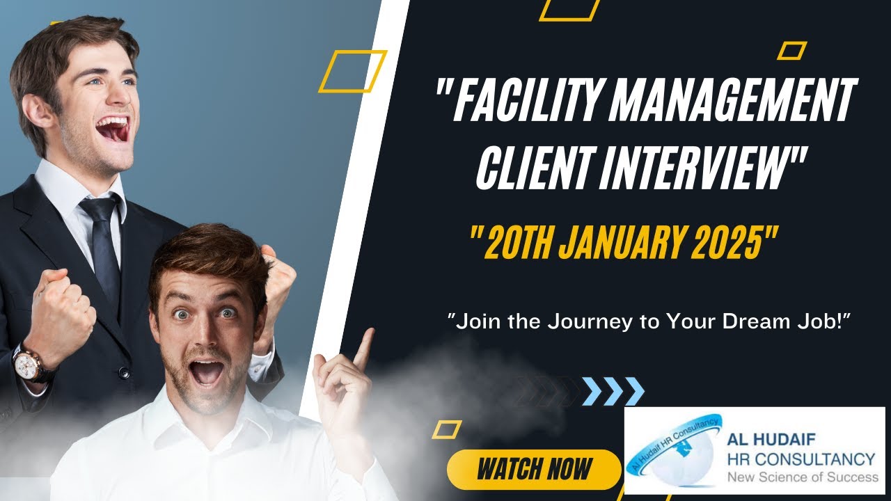 Facility management interview at Al Hudaif Hr Consultancy | "फैसिलिटी ...
