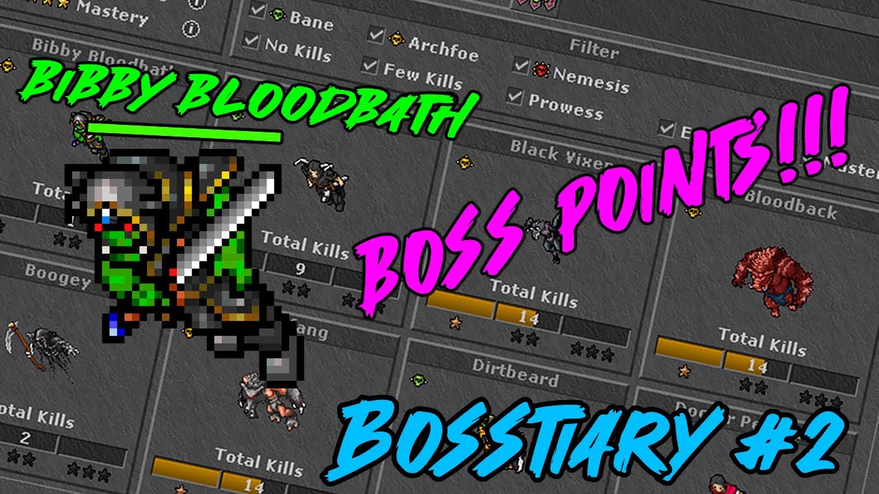 Tibia Bosstiary #2 - Bibby Bloodbath - Boss dos Orc Warlords! World Change Warpath - YouTube
