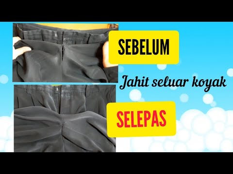 Cara Jahit Seluar Koyak Tengah