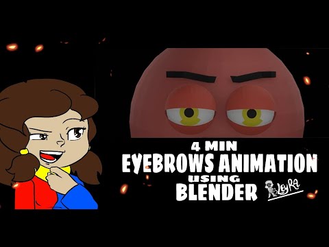 4 MIN EYEBROWS ANIMATION USING BLENDER - YouTube