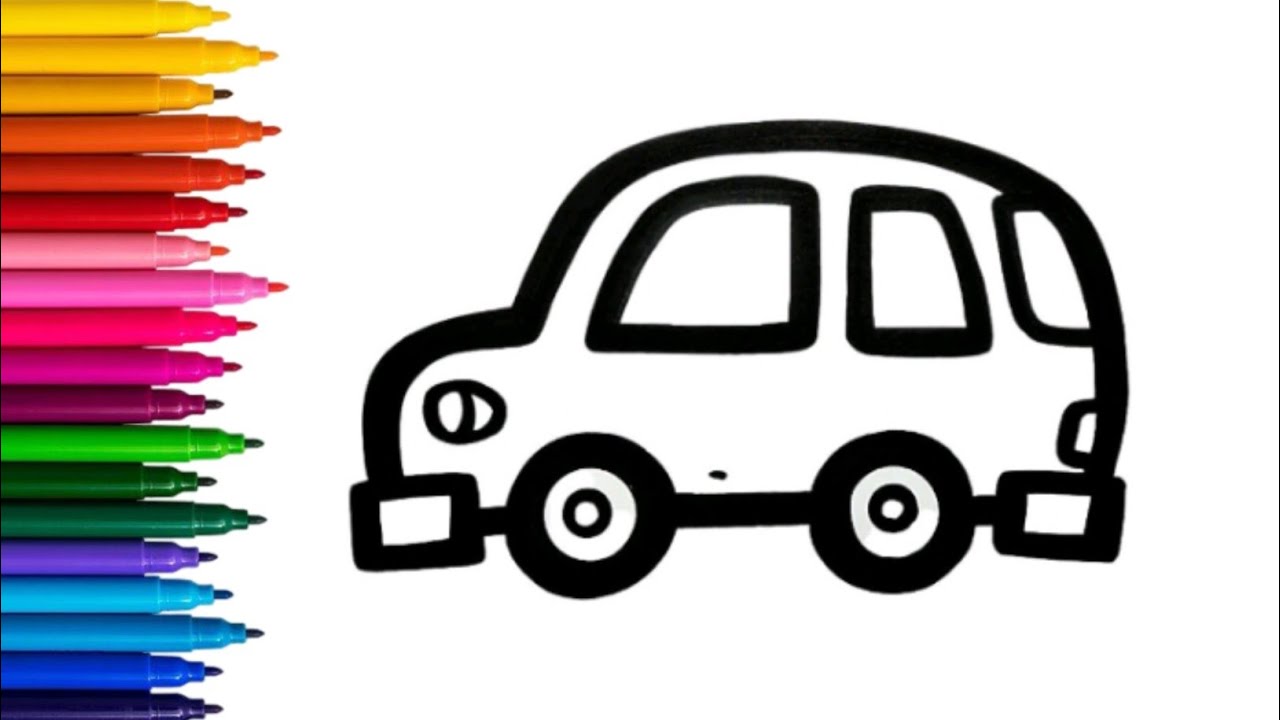 how to draw a car | draw a car | car Drawing easy step by step ...