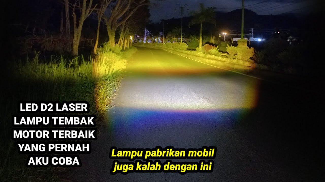 Lampu Tembak Motor LED D2 Laser Vinyx GR2 Tes Drive Di Jalan Kering 2 ...