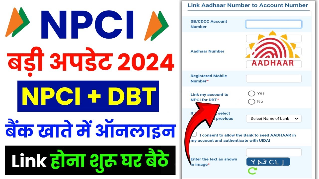 NPCI Bank Account Link Online | NPCI Bank Account DBT Link Apply Online ...