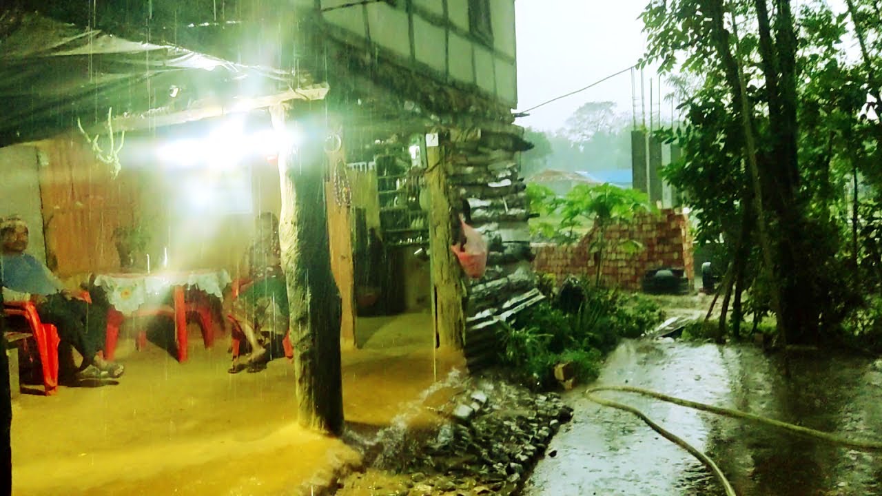 Hidden Path Exploring Village in Heavy Rain and Lightning - YouTube