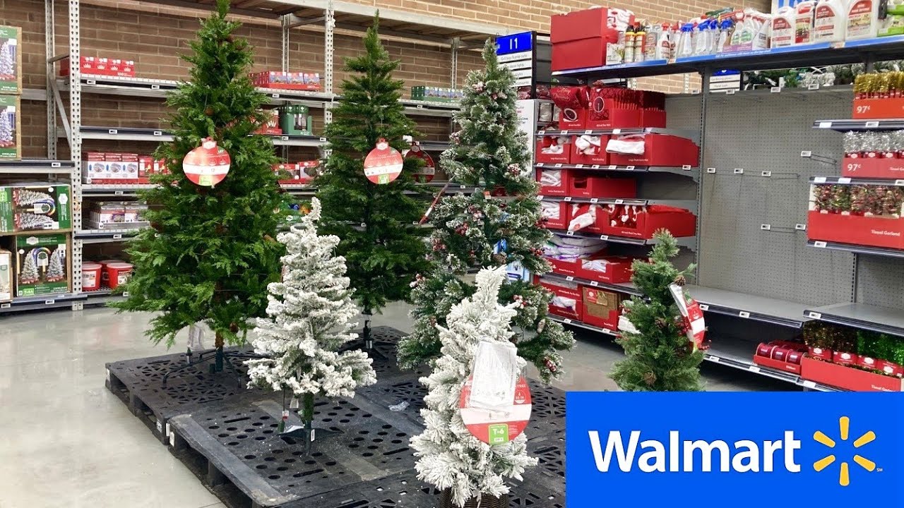 WALMART CHRISTMAS DECORATIONS CHRISTMAS TREES ORNAMENTS SHOP WITH ME ...