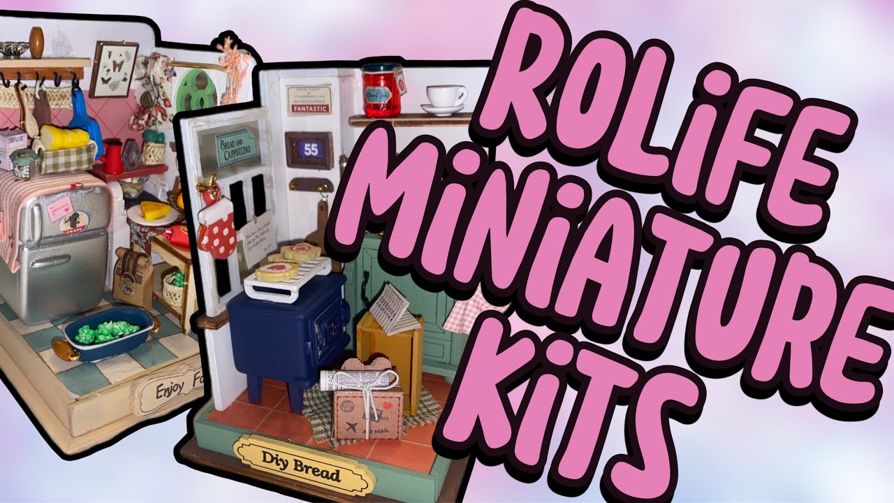 Rolife Miniature House Kits | My first miniature creations! - YouTube