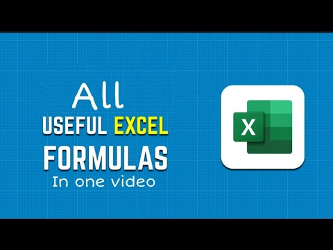 Excel के सारे imp formula ek video me - YouTube