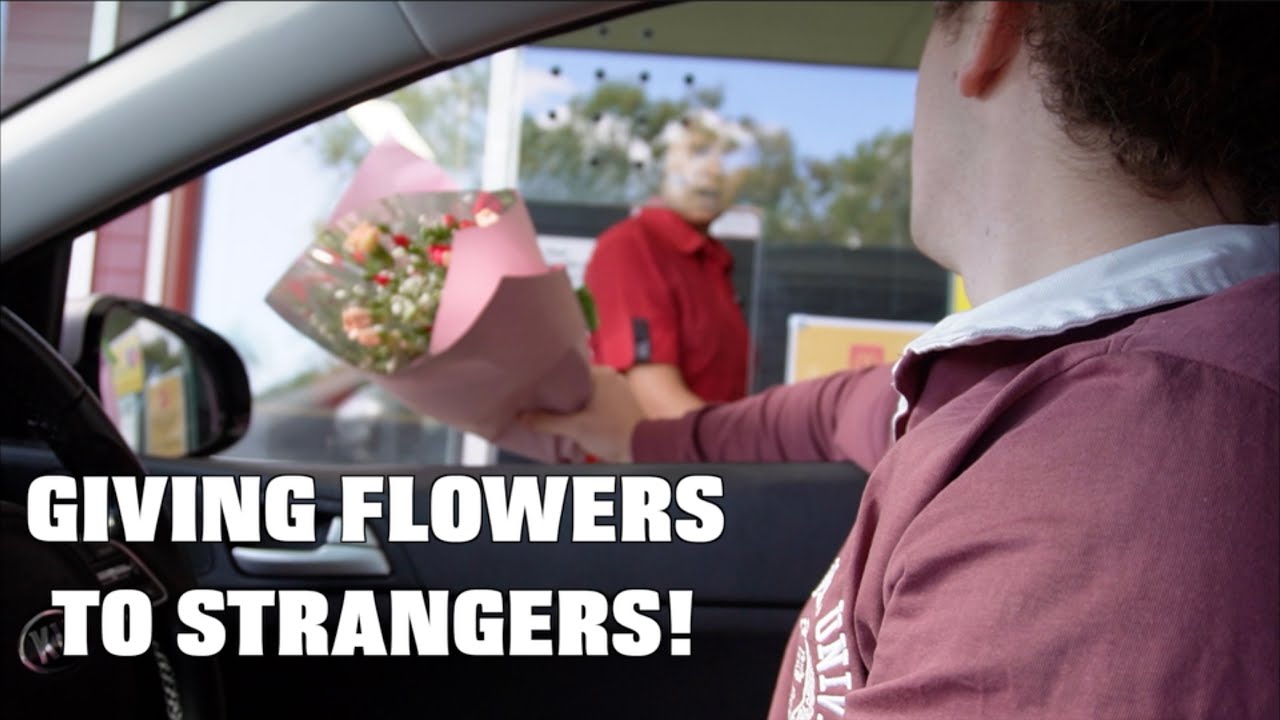 Giving Flowers to Strangers! - YouTube
