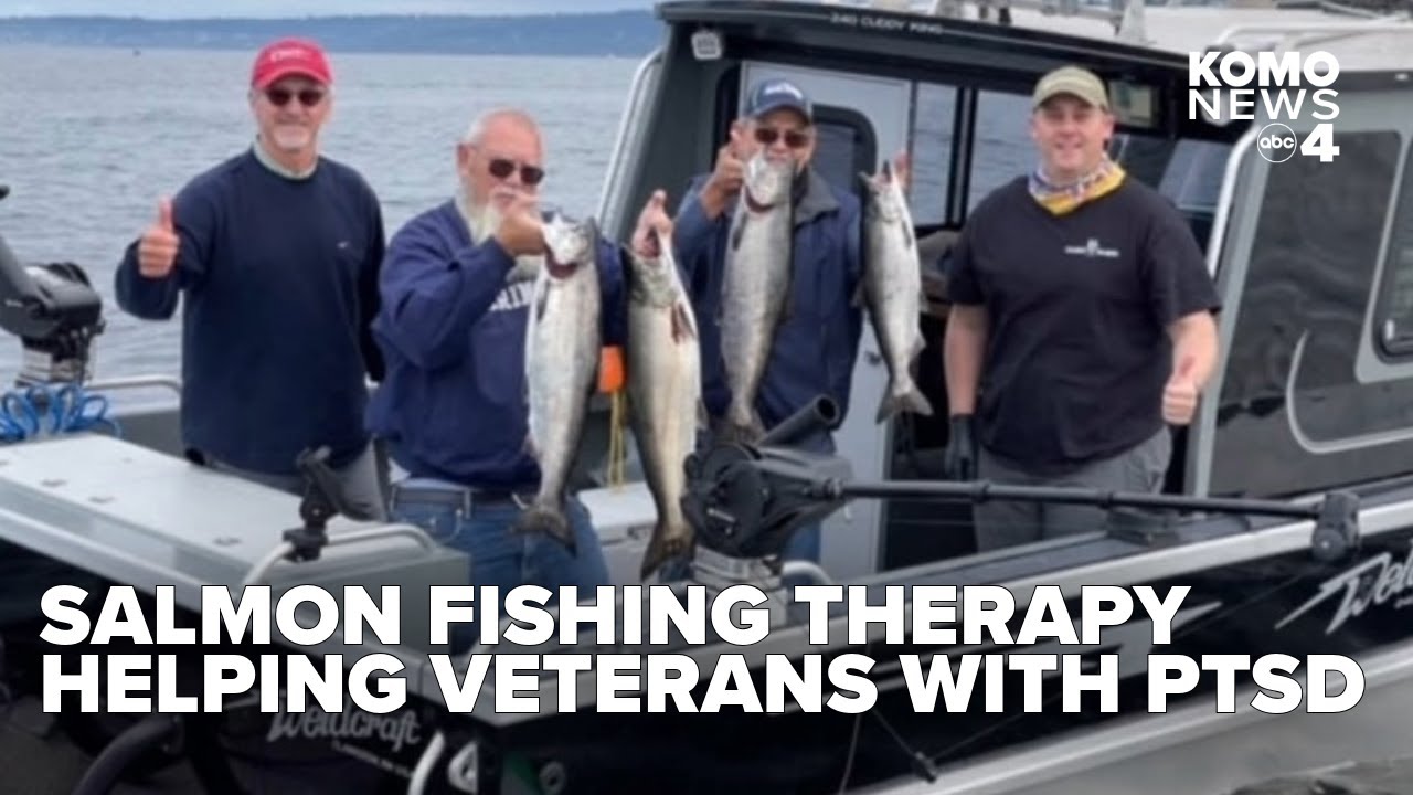 Salmon fishing in Puget Sound helps veterans with post-traumatic stress ...