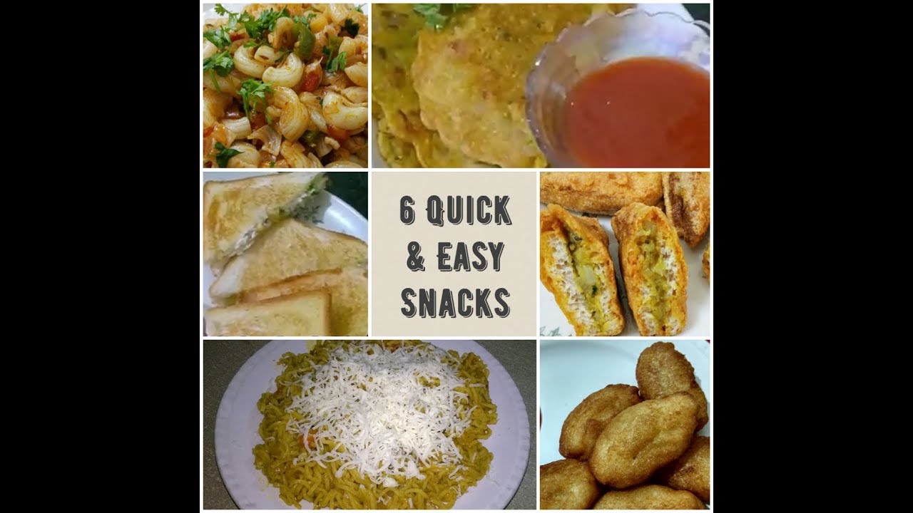 6 Quick & Easy Snacks | Tasty Snack Recipes - YouTube