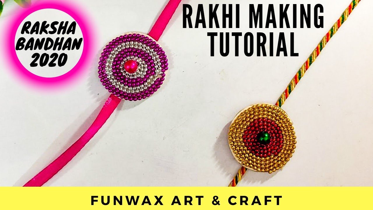 Make easy and simple Rakhi at home easy & beautiful | Beautiful ...