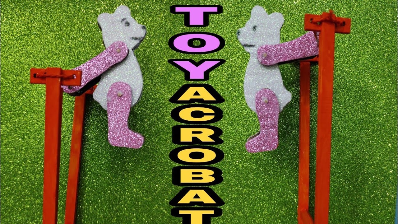 how to make toy acrobat - YouTube