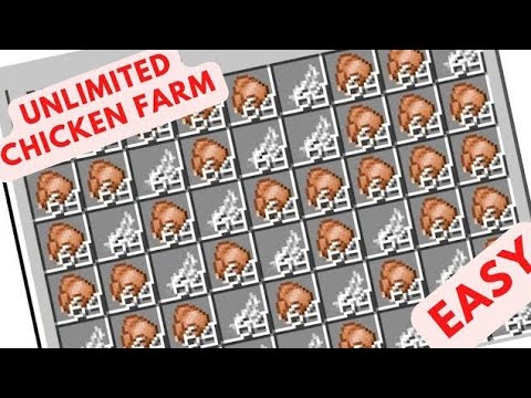 SIMPLE 1.18 AFK CHICKEN FARM TUTORIAL in Minecraft Bedrock (MCPE/Xbox ...