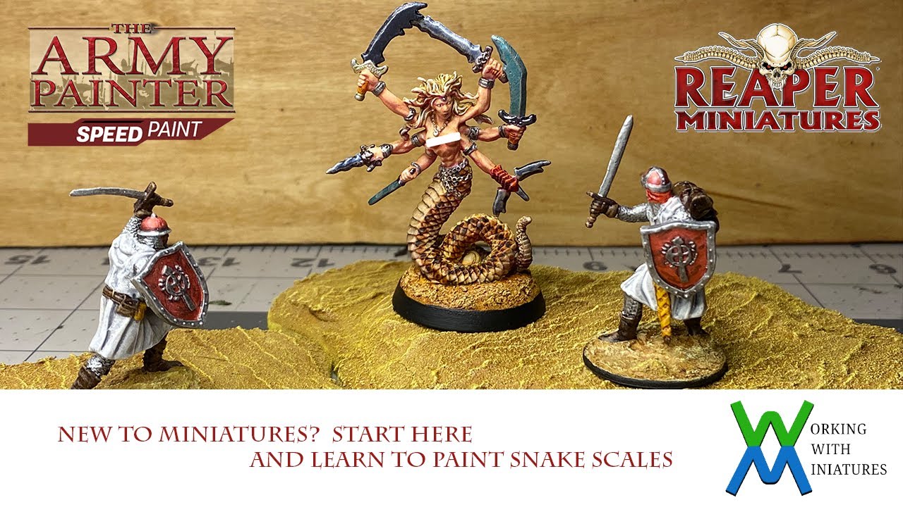 Beginner's Guide to Miniatures: Painting Snake Scales - YouTube