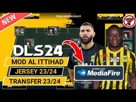 Download Dls 24 Mod Al Ittihad Edition New Update Kits & Transfer 23/24 ...