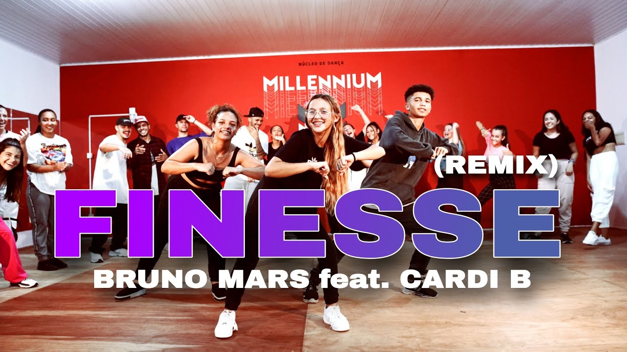 FINESSE (remix) - Bruno Mars feat. Cardi B (Coreografia) MILLENNIUM 🇧🇷 ...